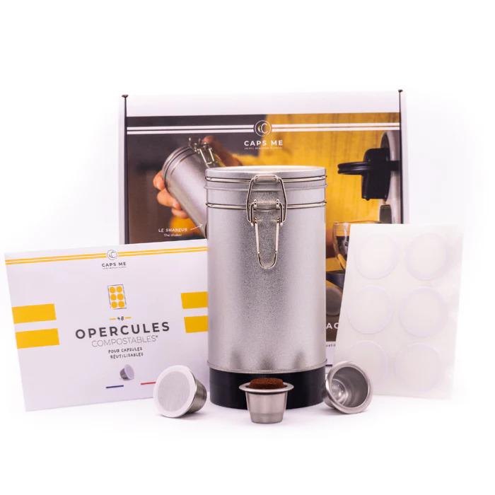 Coffret Caps Me Noir pour recharger capsules de café